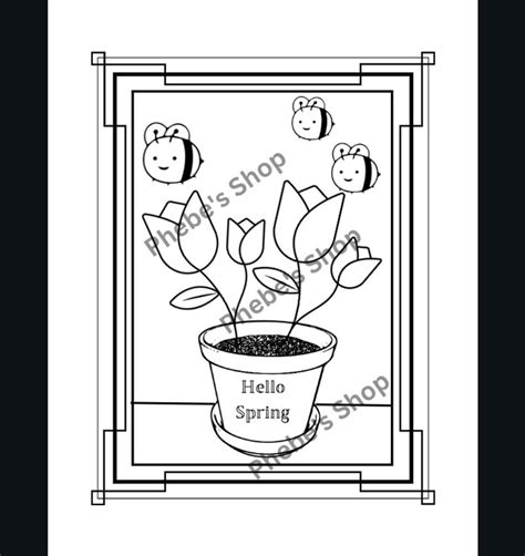 Image result for Hello Spring Coloring Pages Printable