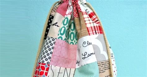 Image result for Mini Drawstring Patchwork Bag