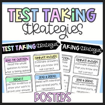 Image result for Test-Taking Strategies Matching Activity