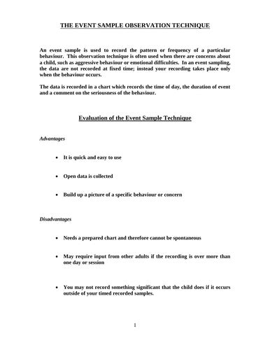 Image result for Time Sample Observation Child Development