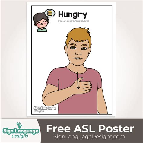 Image result for Hungry Sign Language