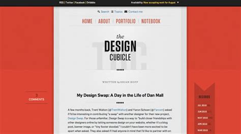Image result for Blog Web Design Example