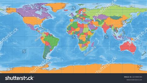 Image result for Equirectangular Political Map