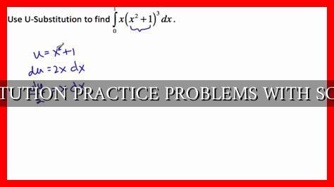 Image result for U Substitution Practice Problems