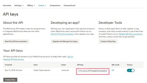 Image result for How to Get MailChimp API Key