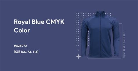 Royal Blue CMYK color hex code is #424972