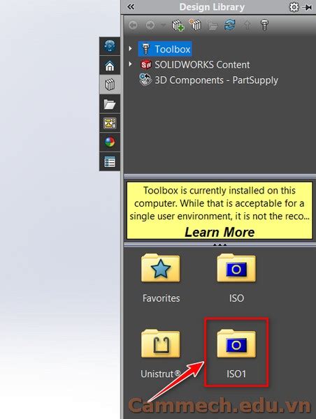 Image result for SolidWorks Add File to Tool Box