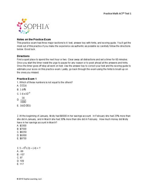 Image result for Act Math Practice Test