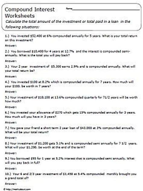 Image result for Math Problems with Compound Interest