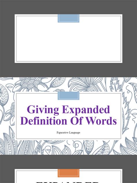 Image result for Giving Expanded Definitions of Words
