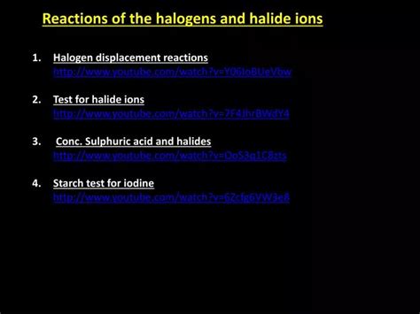 Image result for Halide Ions Form Colorless Compound