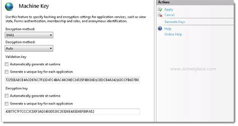 Image result for IIS Machine Keys Explained