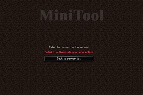 Image result for Minecraft Server Error Failed to Authenticate