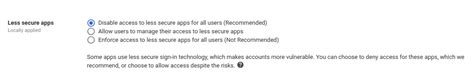 Image result for Less Secure App Access