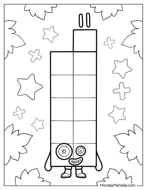 Image result for Number Block 36 Coloring Page
