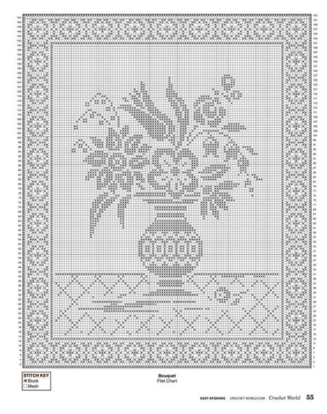 Image result for Filet Crochet Flower Pattern