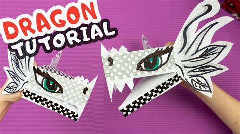Image result for Paper Dragon Puppet Tutorial
