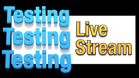 Image result for Live Stream Test