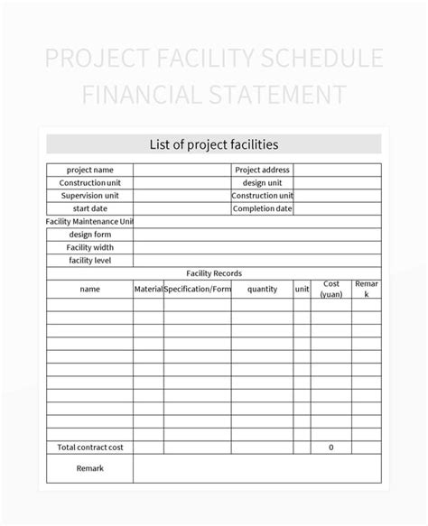 Image result for Project Financial Statement Example