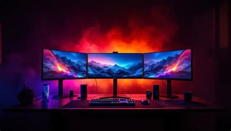 Image result for Triple Monitor Setup RGB