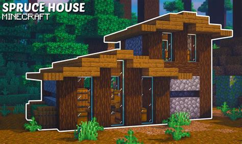 Image result for Minecraft Spruce House Tutorial Step by Step