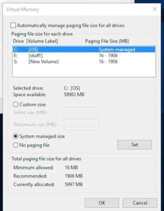 Image result for Windows Page File