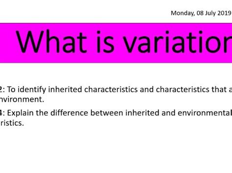 Image result for Define Variation