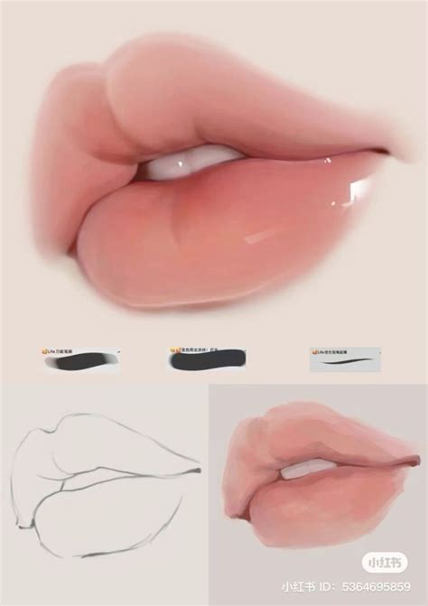 Image result for Lip Drawing Tutorial