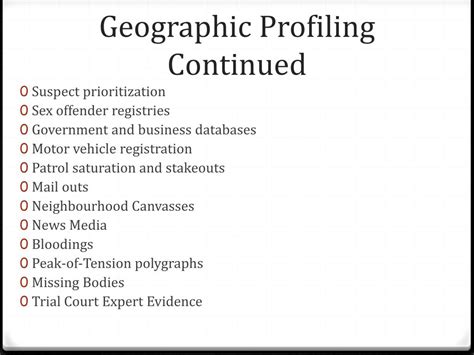 Image result for Geographic Profiling