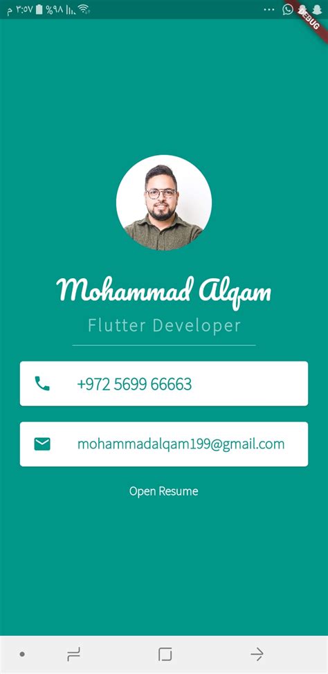 Image result for Flutter Developer CV