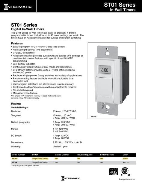 Image result for Intermatic ST01 Instructions