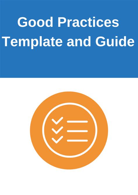 Image result for Best Practices Guide Template