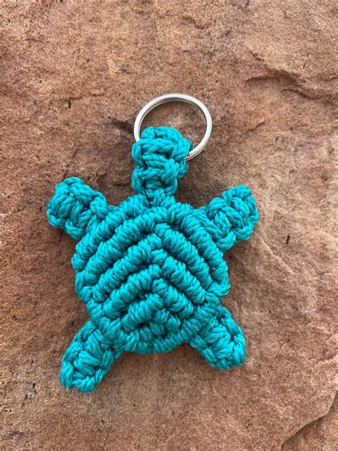 Image result for Macrame Turtle Keychain