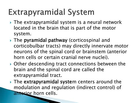 Image result for Extrapyramidal System Model