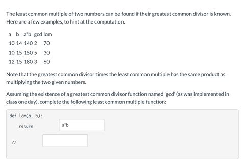 Image result for How to Find Least Common Multiple in Python