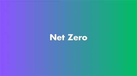 Image result for NetZero Definition