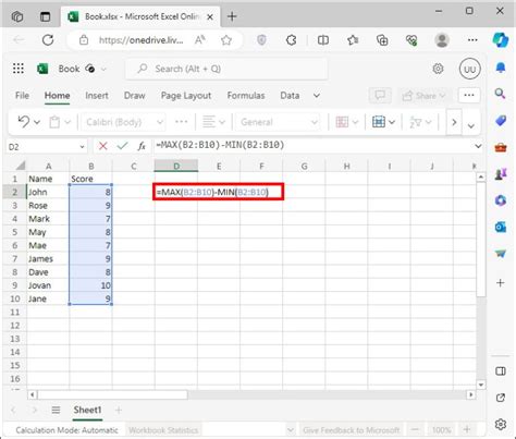 Image result for Find Range in Excel