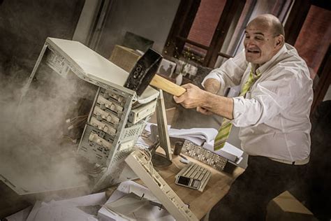 Image result for Smashing a Expensive Computer