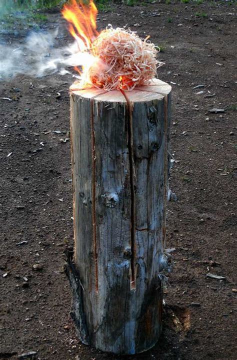 Image result for Split Log Fire Method