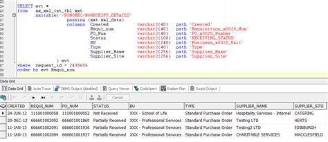 Image result for Database Table Viewer XML