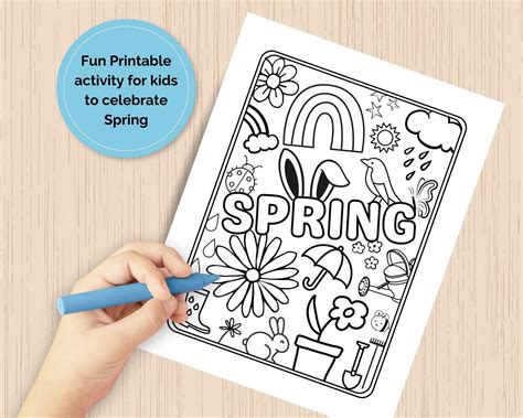 Image result for Hello Spring Coloring Pages Printable