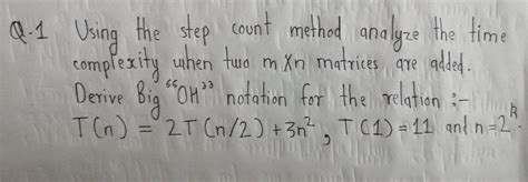 Image result for Time Complexity of Adding Two Numbers Using Step Count Method