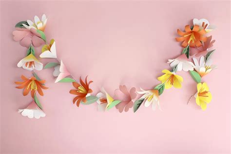 Image result for Spring Paper Flower Garland