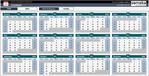 Image result for Dynamic Calendar Excel