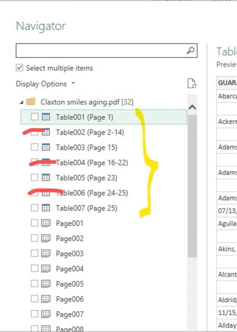 Image result for Power Query From PDF Multiple Tables