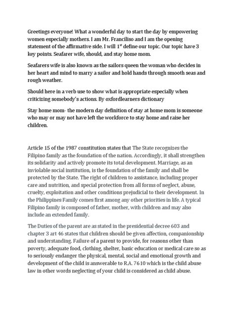 Image result for Debate Opening Statement Examples