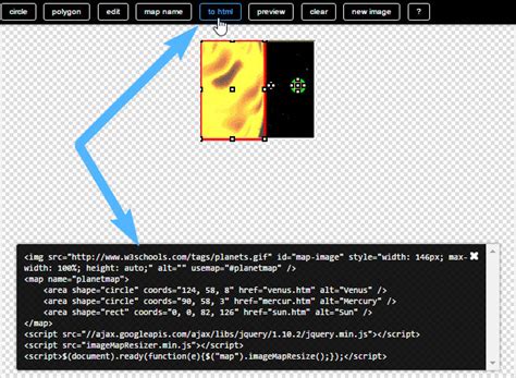 Image result for HTML Image Map Code