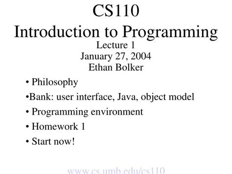 Image result for Introduction to CS and Programming