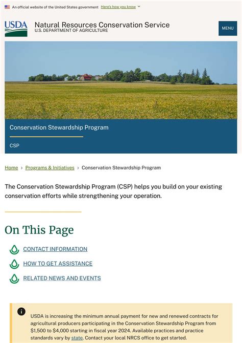Image result for Conservation Stewardship Program