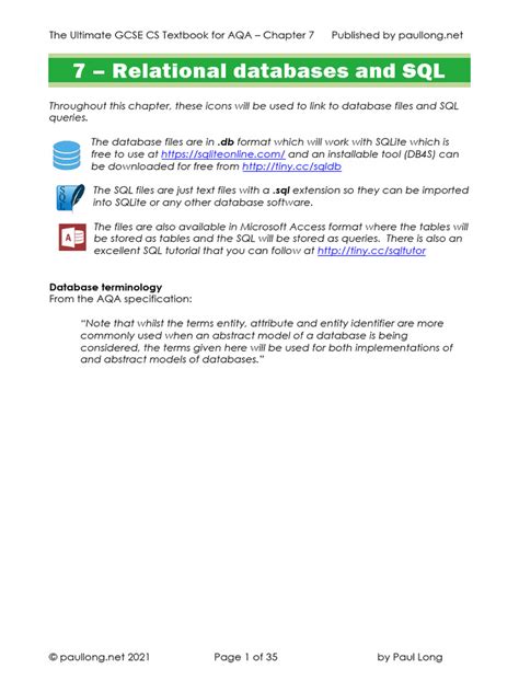 Image result for SQL Part 7 Databases